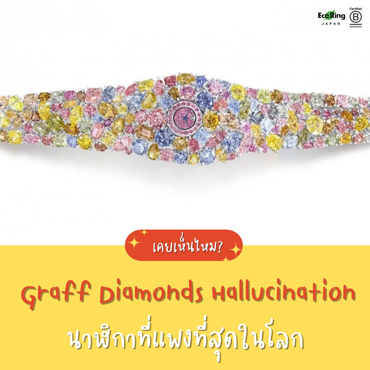 เคยเห็นไหม? Graff Diamonds Hallucination นาฬิกาที่แพงที่สุดในโลก - Eco ...